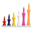 50 Pack Plastic Golf Tees, Neon,Enhanced Durability & Stability ...