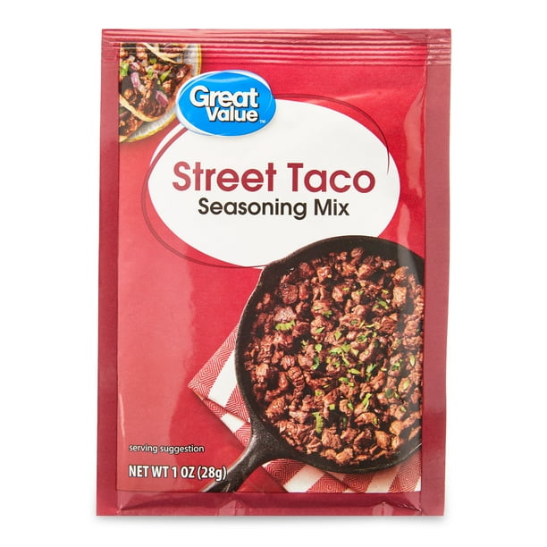 GREAT VALUE STREET TACO SEASONING MIX 1 OZ - Walmart.com