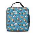 Dog Breed Heads Blue Pattern Insulated Lunch Bag Teens,Lunch Box for ...