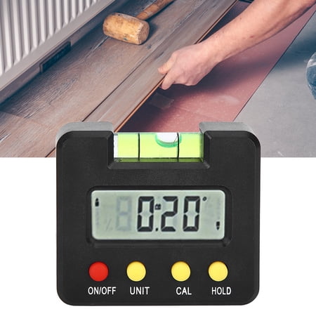 Durable Electronic Inclinometer Digital Inclinometer, Black Housing ...