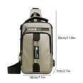 Sling Bag, Chest Pack, Unisex Adjustable Shoulder Backpack with USB ...