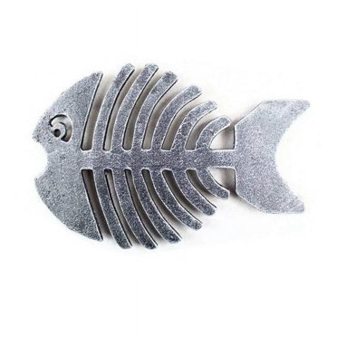Handcrafted Decor K-0145C-cast iron Cast Iron Fish Bone Trivet, 11 in ...