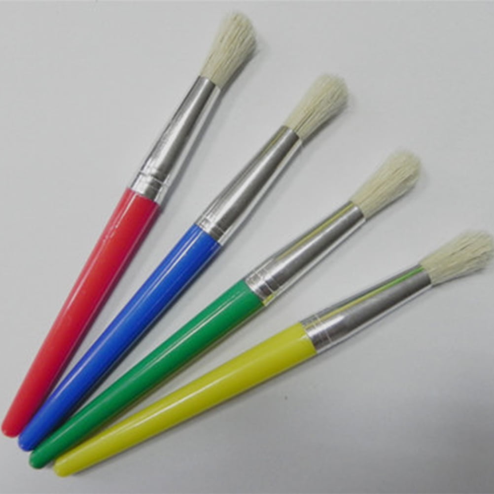 Frcolor 4Pcs Children's Paint Brushes Kids Paint Brush Set for Beginner ...