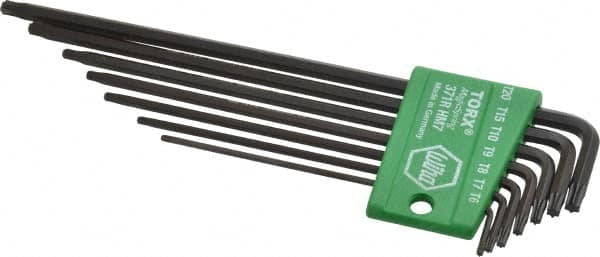 Wiha 7 Piece T6 to T20 Flag-Style Torx Key Set T6, T7, T8, T9, T10, T15 ...