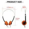 Corded Headphone 3.5mm Wire Plug Vintage Adjustable Headband for Music ...