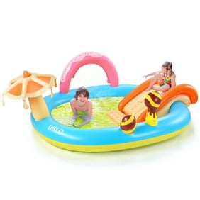 Foldable Kiddie Pool, Hard Plastic Swimming Pool for Kids, Summer ...