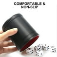 OOTDTY, Dices Cup, PU Leather, Stable Comfortable Hand Feeling ...
