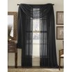 Decotex Window Treatment Sheer Curtain with Scarf, 55” x 63” (2 Panels ...