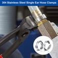 80Pcs Adjustable Pinch Clamp 5.8-23.5mm Crimp Hose Clamps Stainless ...