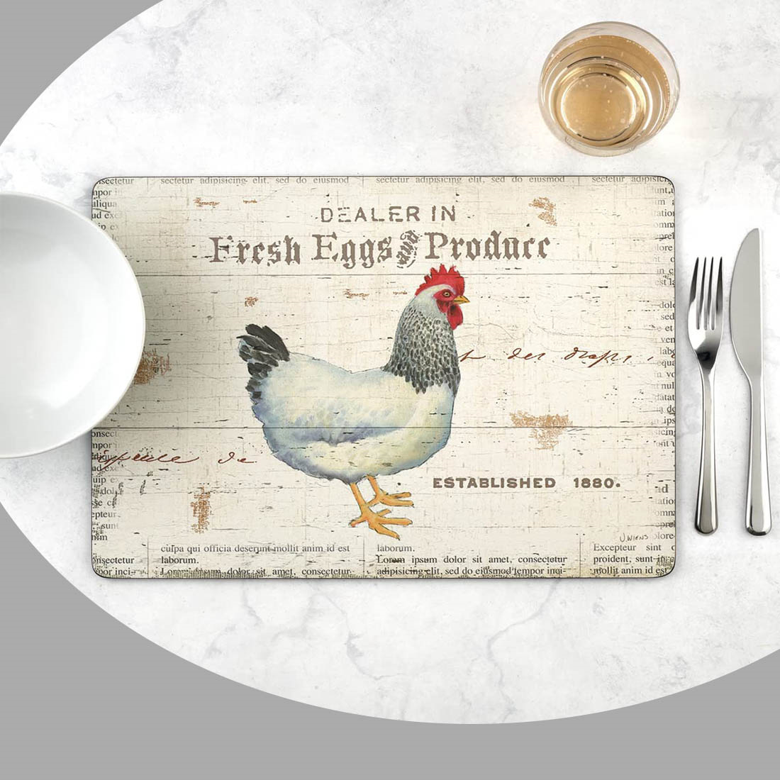 Farm Placemats - Set of 4 - Walmart.com