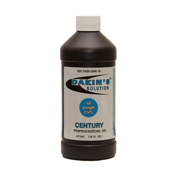 Dakin's Solution Full Strength Sodium Hypochlorite 0.5 % Wound Therapy ...