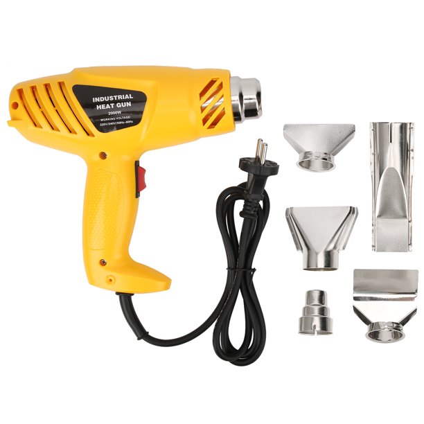 Hot Air , Power Heat Guns, 2000W Lightweight Portable Yellow One Hand ...