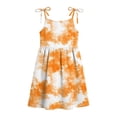 Avrnliq Girls Tie Shoulder A-Line Dresses with Side Pockets Cute Summer ...