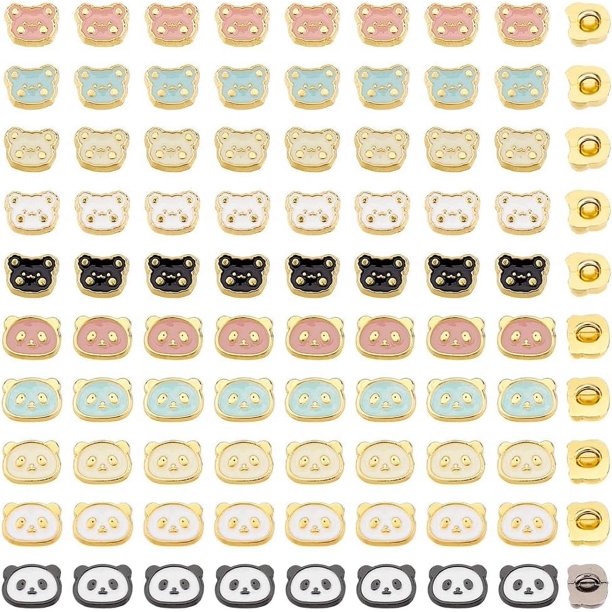 Set de 100 botones de mini ositos panda en 10 estilos diferentes ...