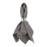 DII Modern Style Cotton Dining Napkin in Gray Finish (Set of 6 ...