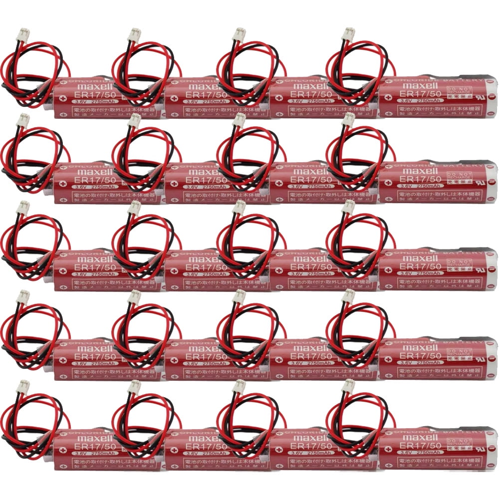 20-Pack for Maxell ER17/50 17/50 3.6V 2750mAh Battery Li-ion Battery ...