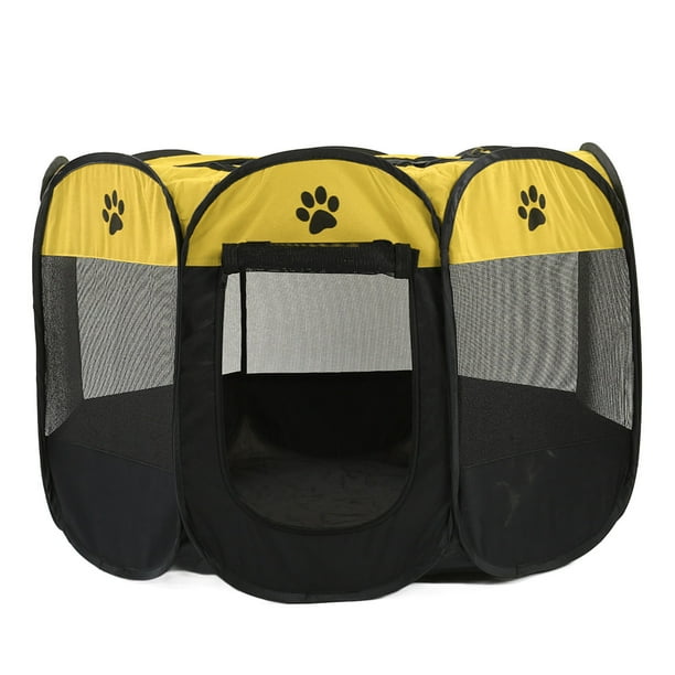 Foldable Pet Playpen, Dog Tent Cage Stable Zippered Door Lightweight ...