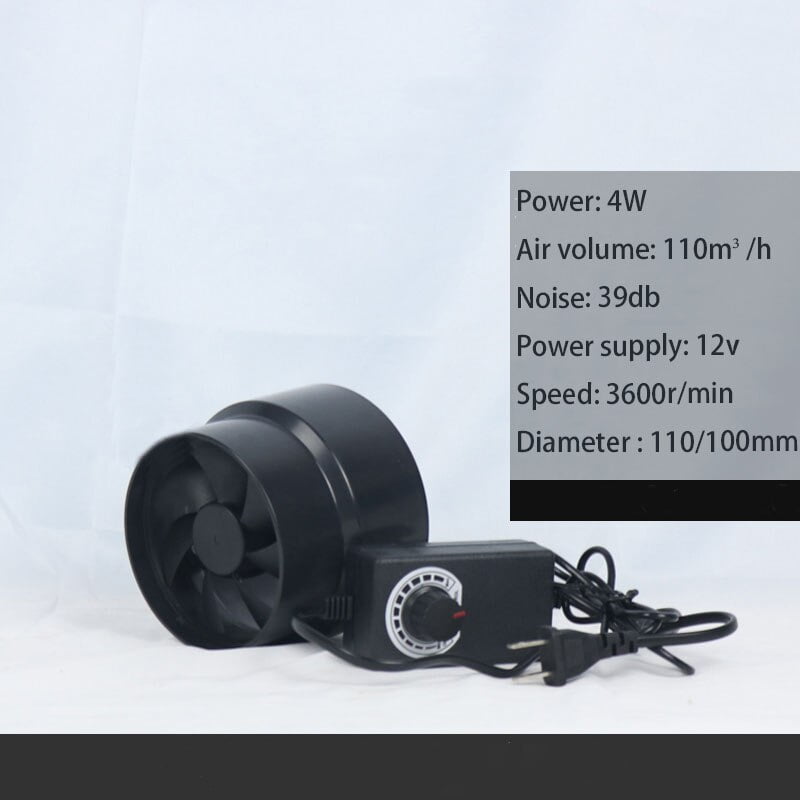 4 inch exhaust air extractor pipe low noise duct blower fan adjustable ...