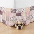 Bohemian Flower Patchwork Bed Skirt Bed Skirts King Size 18 Inch Drop ...