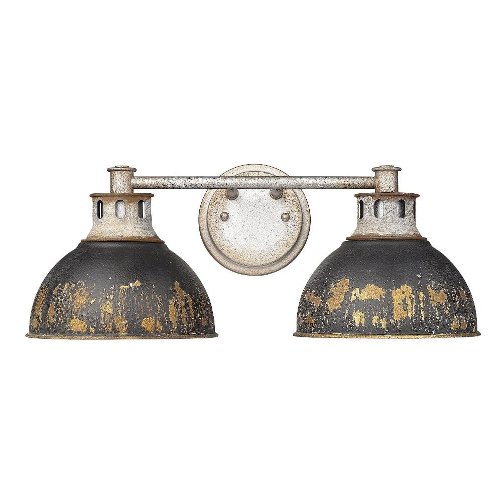 Click here for Kinsley 2-Light Vanity Light In Aged Galvanized St... prices