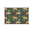 Brown Camels Sun Shade Sail 12'X16' Retro Date Coconut Tree Leaf Blue ...