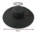 Womens Wide Brim Sun Protection Straw Hat Folable Floppy Hat Summer Uv
