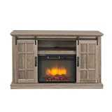 YUKOOL 55" TV Cabinet with 26" Electric Fireplace Core, Suitable for up ...