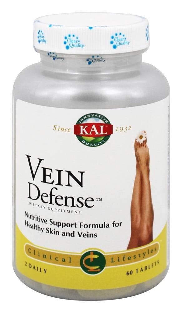 Kal - Clinical Lifestyles Vein Defense - 60 Tablets - Walmart.com ...