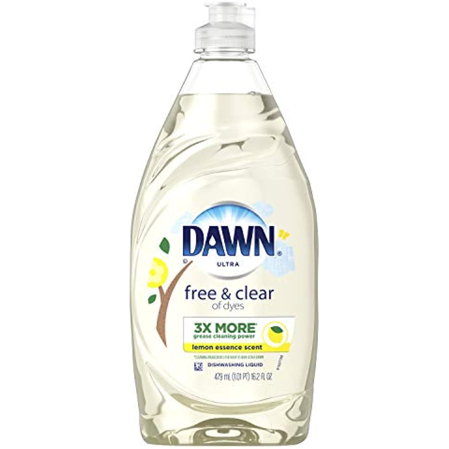 Dawn Ultra Pure Essentials Dishwashing Liquid, Lemon Essence, 16.2 Fl ...