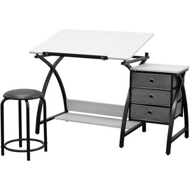 Studio Designs Pro Craft and Drawing Table with Adjustable Top for ...