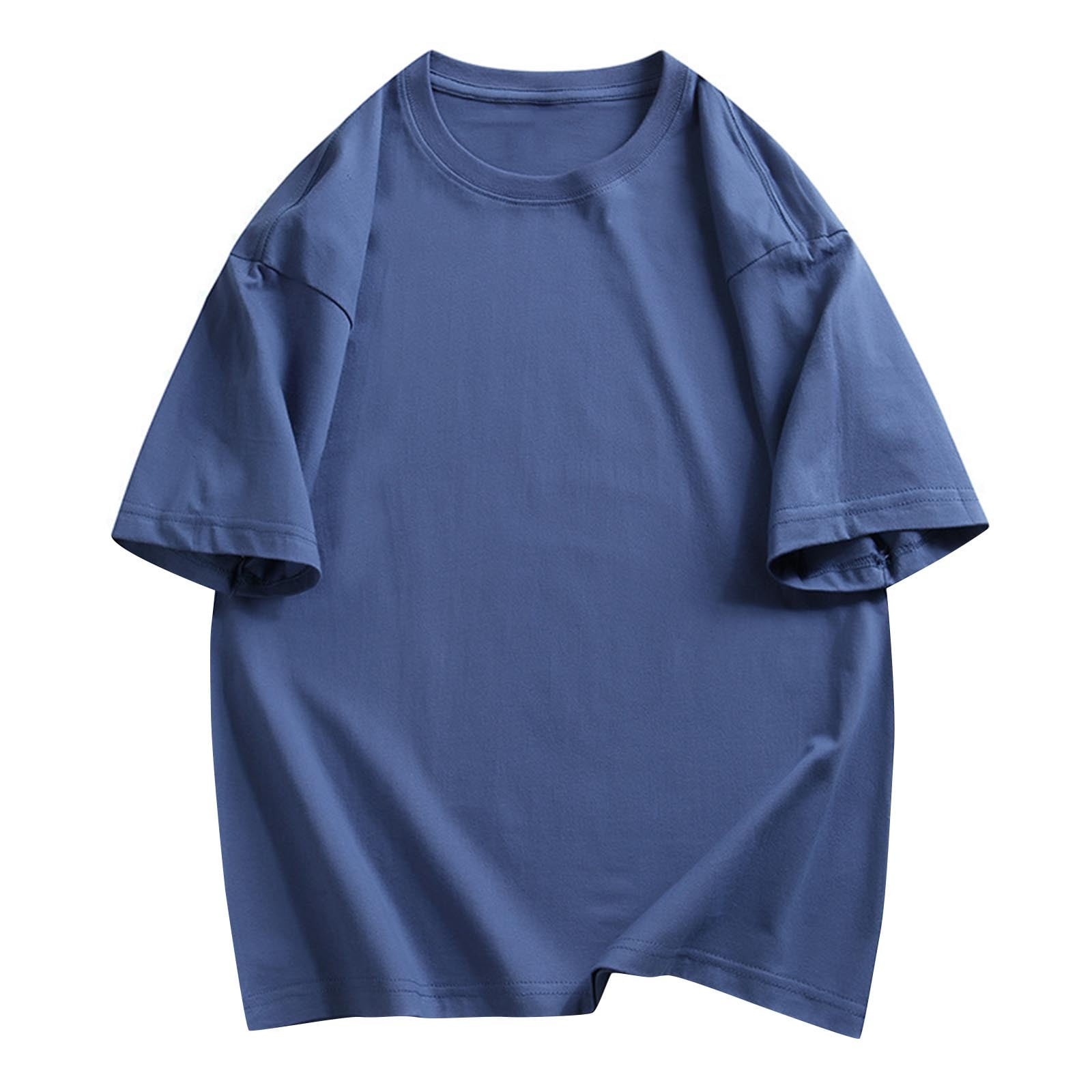 Click here for Aherbiu Plus Size Mens T-Shirts Crew Neck Loose Li... prices