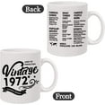 50th Birthday Gifts for Women Men - 1972 Old Time Information - Vintage ...