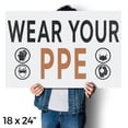 Wear Your PPE Vinyl Decal 5 Pack of 18 Inch x 24 Inch Weatherproof ...