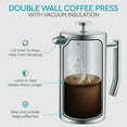 Belwares Stainless Steel French Coffee Press, with Double Wall and ...