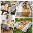 Abstract Orange Texture Pattern Table Cloth 54x54in, Waterproof Square ...