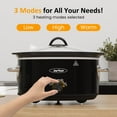 Sunvivi 4QT Slow Cooker, Mini Food Warmer, 3 Heat Settings, Removable ...