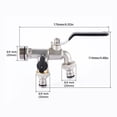 BOKYAN Double Tap 1 Inch & 2x 3/4 Inch Outlet Detachable Brass Garden ...