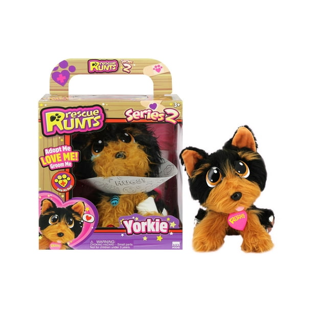 Rescue Runts Rescue Dog Plush by KD Kids, Yorkie - Walmart.com