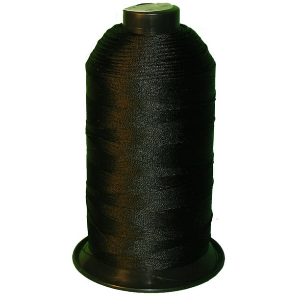 Black Bonded Nylon Sewing Thread T135 #138 1250 Yard for Outdoor ...