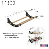 Peggy Pegboard Tape and Ribbon Organizer, Accessory Hook and Dowel ...