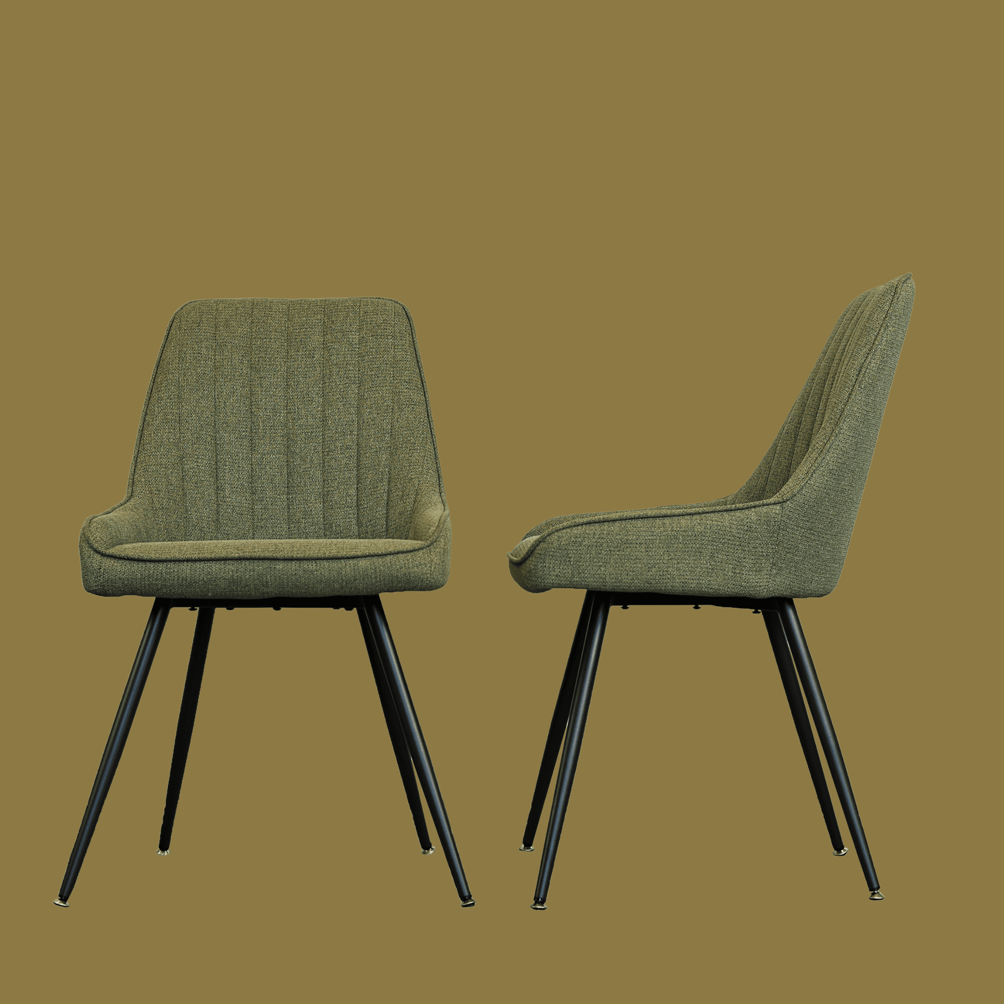 Click here for Kossmai Set Of 2 Tufted Upholstered Side Fabric Di... prices