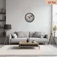 2D Flat 1pc 10Inch Wooden Elegant Wall Clock Pink Roman Numerals ...