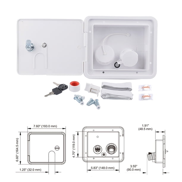 Baohd White Gravity Water Hatch Universal controllable gravity water ...