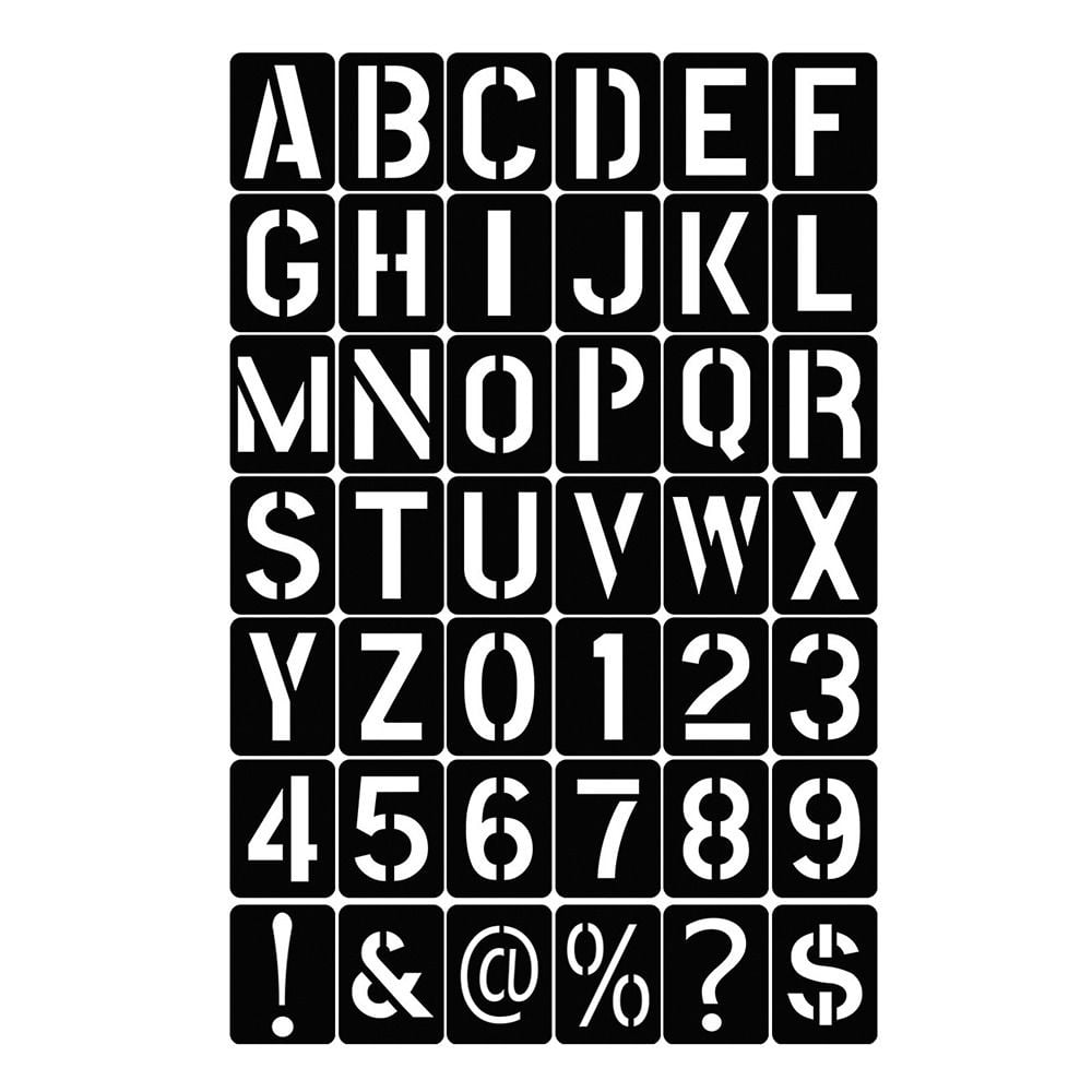 Reusable Signage Chalkboard Wall Drawing DIY Craft Stamping Hollowed ...