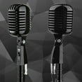 Pyle PDMICR70BK - Classic Retro Vintage Style Microphone & Swing Stand ...