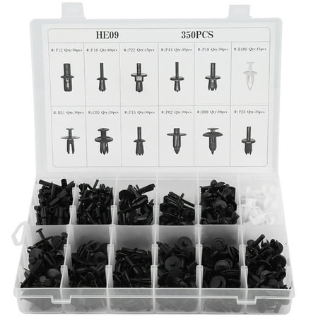 350Pcs Car Door Card Panel Trim Clips Bumper Fastener Retainer Push Pin ...