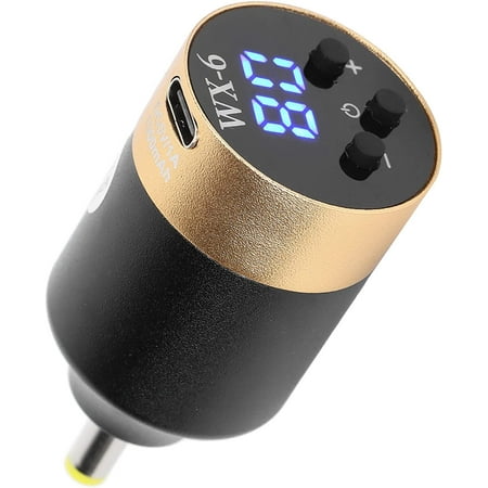 Tattoo Wireless Battery Power Supply, USB DC Interface Digital Display ...