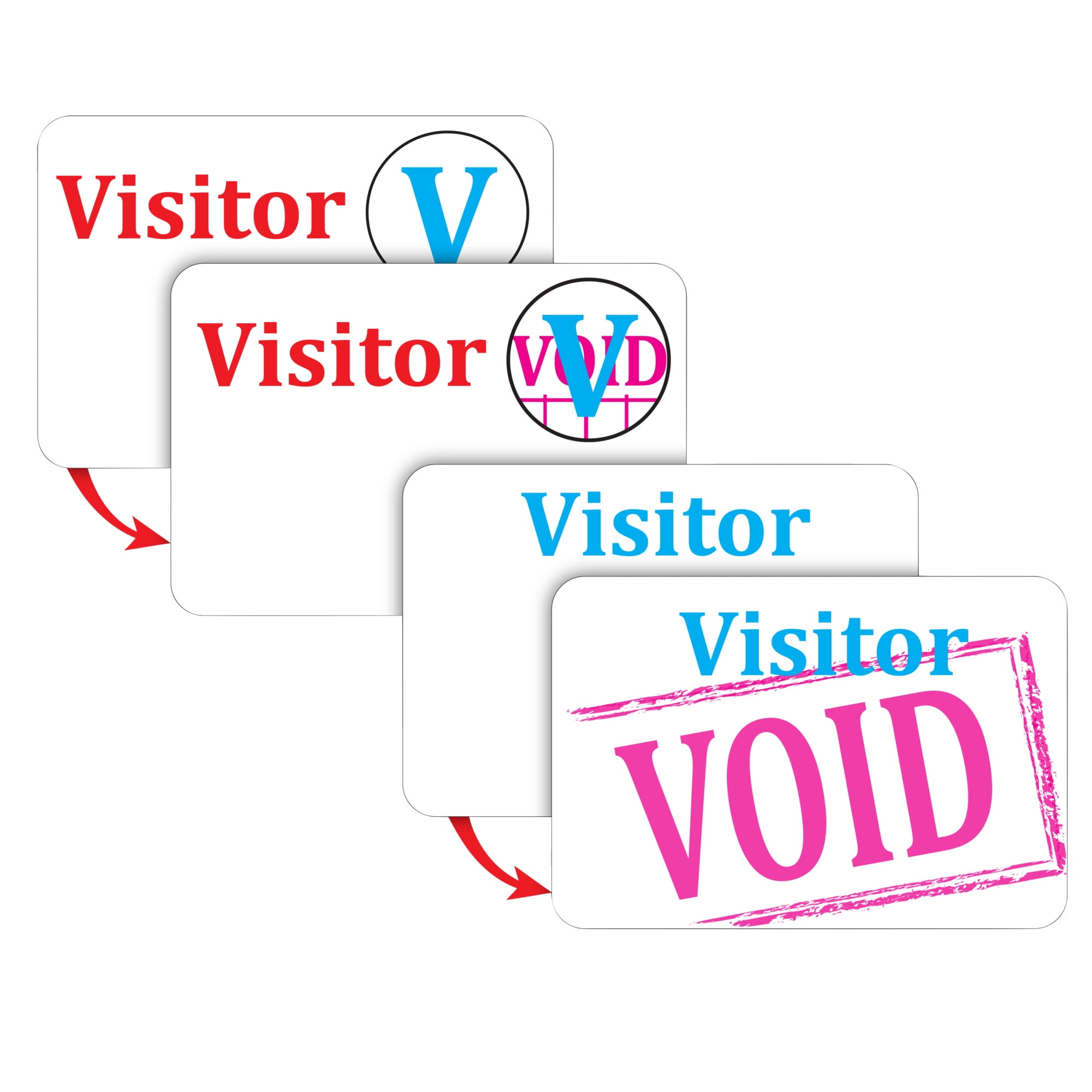 C-Line Time\xe2\x80\x99s Up! Self-Expiring Visitor Badges, One-Day ...