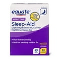 Equate NightTime Sleep-Aid Capsules, 25 mg, 12 count HSA/FSA Eligible ...