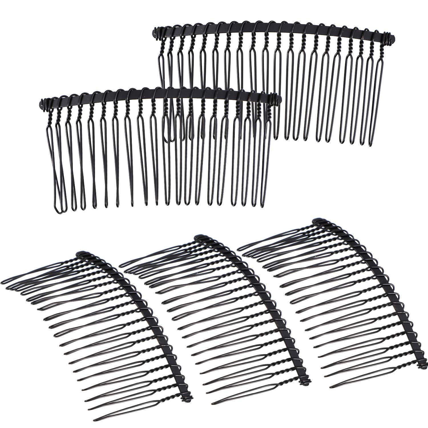 Click here for Laegsmetg 5 Pieces 20 Teeth Hair Clip Combs Metal... prices